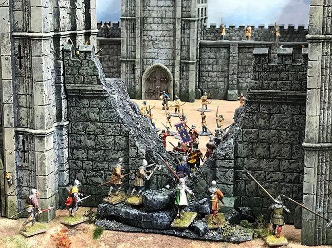 Renedra - Scenery: Tower Breached Wall Section – War and Peace Games