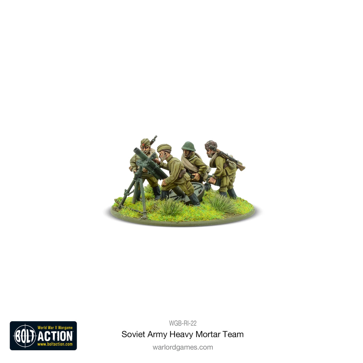 Bolt Action - Soviet Army 120mm Heavy Mortar Team – War and Peace Games